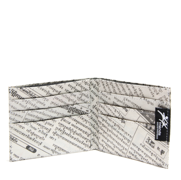 RECYCLED NEWSPAPER WALLET | Greener Square
